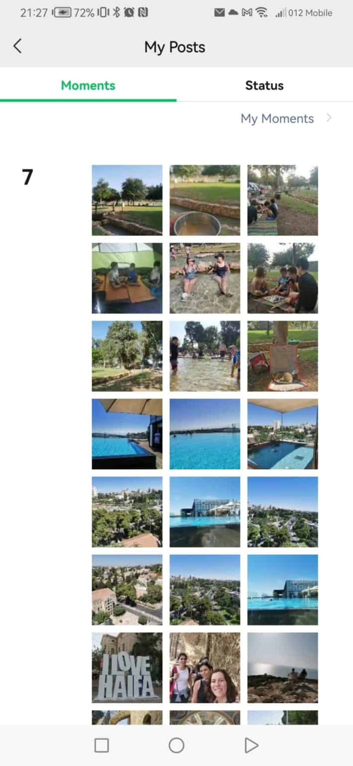 all about WeChat moments